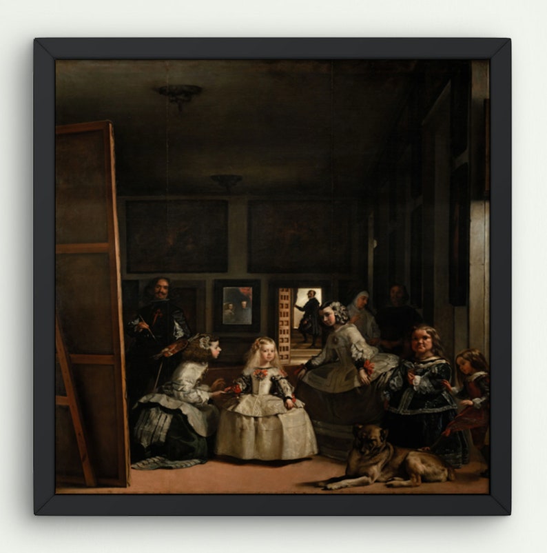 Las Meninas | Diego Velazquez | Canvas Wall Art Painting Poster Digital ...