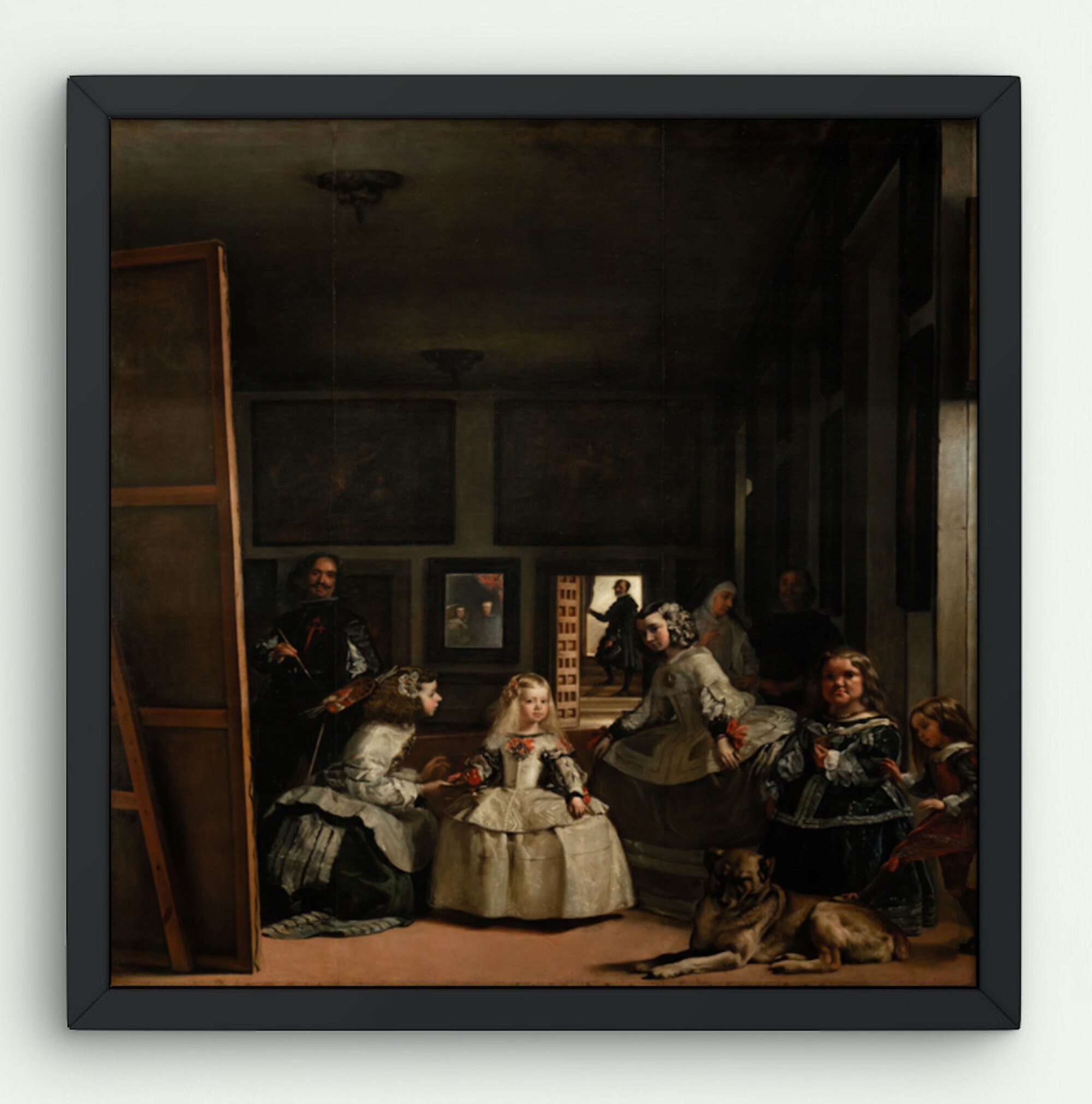 Las Meninas Diego Velazquez Canvas Wall Art Painting Poster Digital ...