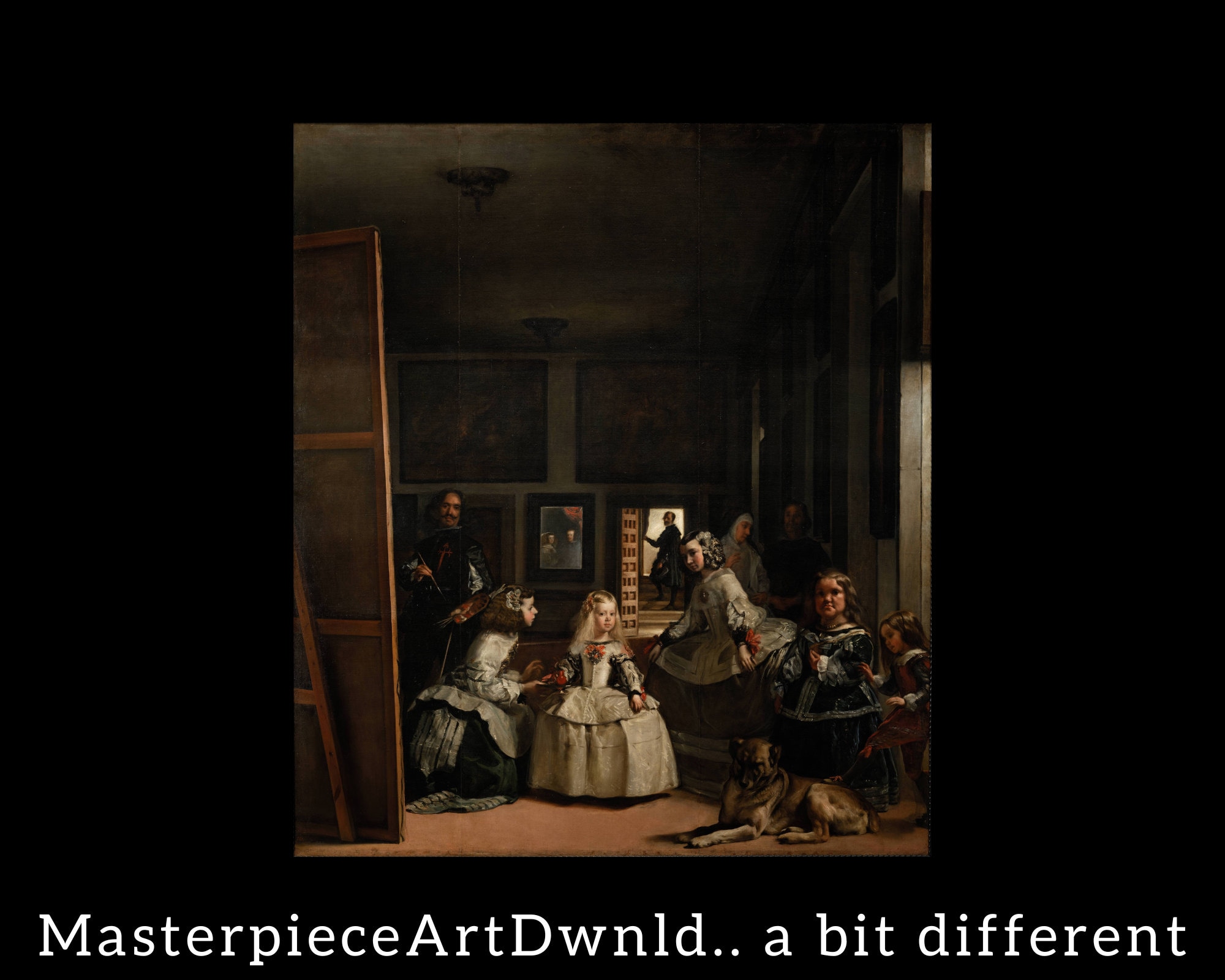 Las Meninas Diego Velazquez Canvas Wall Art Painting Poster Digital ...