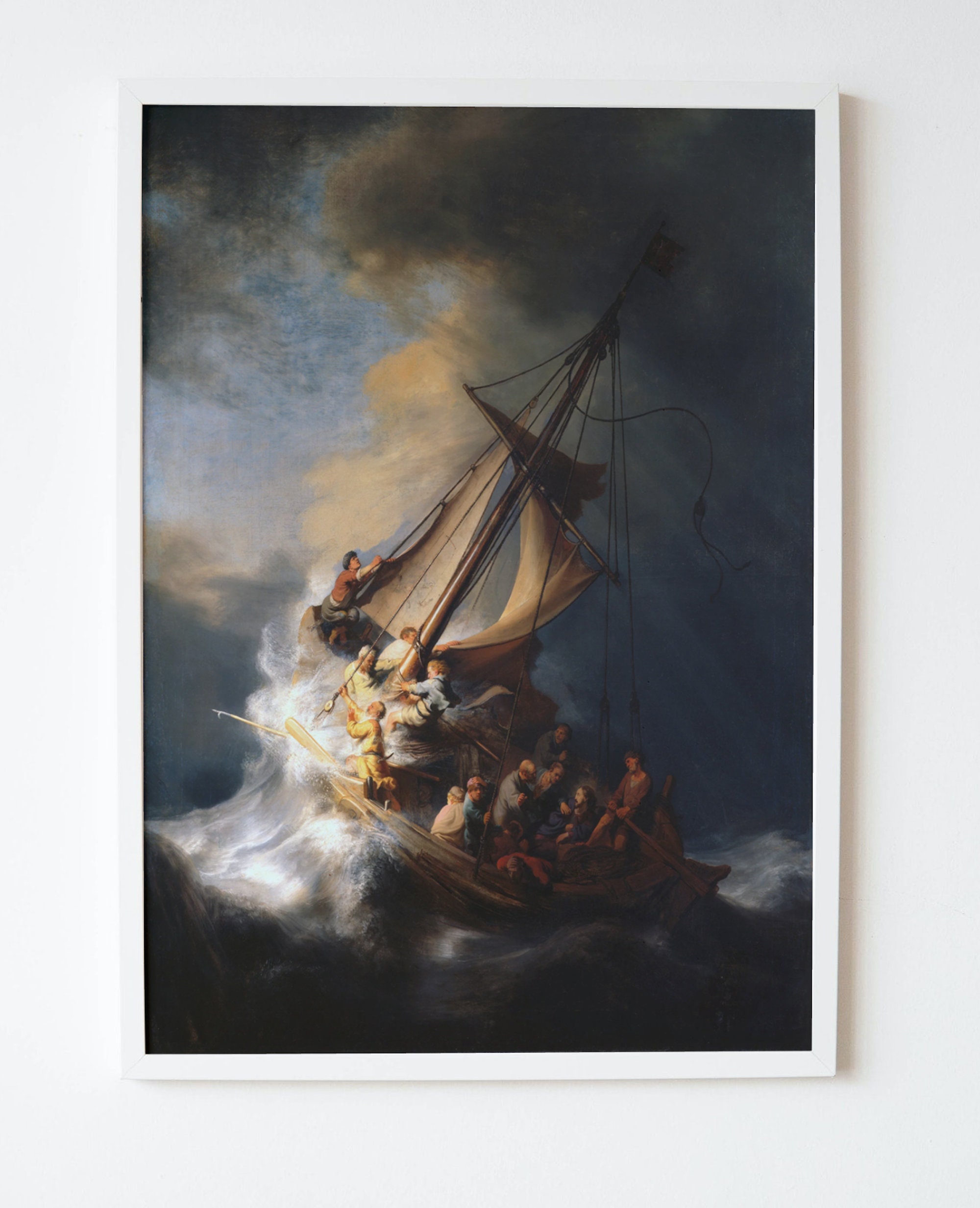 The Storm on the Sea of Galilee Rembrandt Van Rijn Canvas Wall Art ...