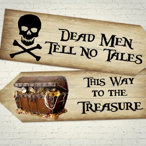 Set of 4 Vintage Style Pirate Party Decoration Arrows - Etsy