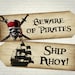Set of 4 Vintage Style Pirate Party Decoration Arrows - Etsy