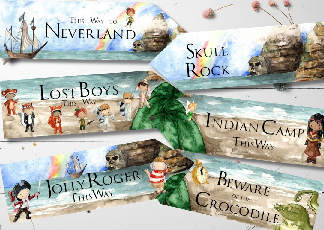 Set of 6 Peter Pan Neverland Party Decoration Arrows - Etsy