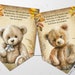 Vintage Style Woodland Teddy Bears Picnic Teddy Bear Bunting/banner ...
