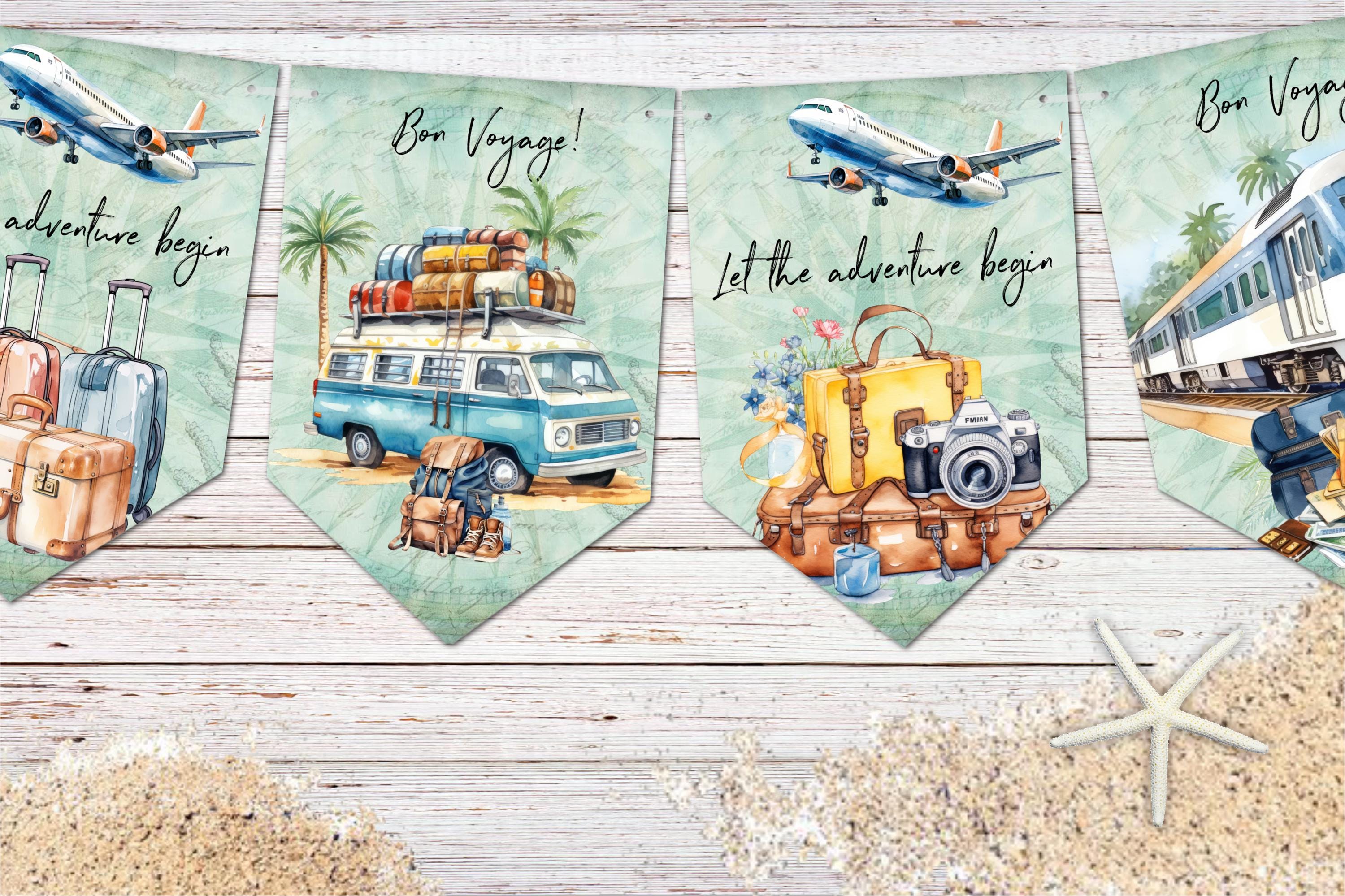 Bon Voyage - Let the Adventure Begin Travel Bunting/banner - Etsy
