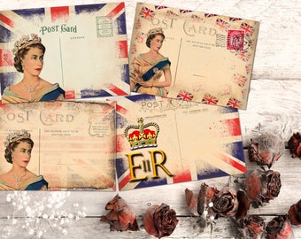 Queen Elizabeth II With Prince Philip Postcard 4 X 6 - Etsy