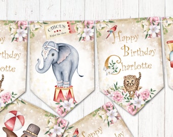 Vintage Style Circus Bunting Circus Banner - Etsy UK