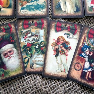 Set of 12 Traditional Vintage Christmas Gift Tags - Etsy