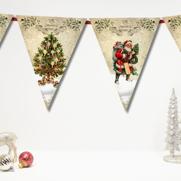 Christmas Bunting - Etsy