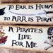 Set of 4 Pirate Skull & Crossbones Party Decoration Arrows Signs - Etsy