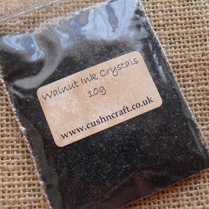 Natural Walnut Ink Crystals for Calligraphy, Distressing & Staining ...