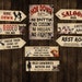 Country & Western Cowboy Hoe Down Barn Dance Party Signs and 6 Arrows ...