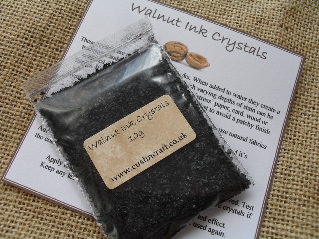 Natural Walnut Ink Crystals for Calligraphy, Distressing & Staining ...