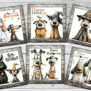 Happy Halloween Novelty Dog Card Toppers Card Making Decorations - 3.5 ...