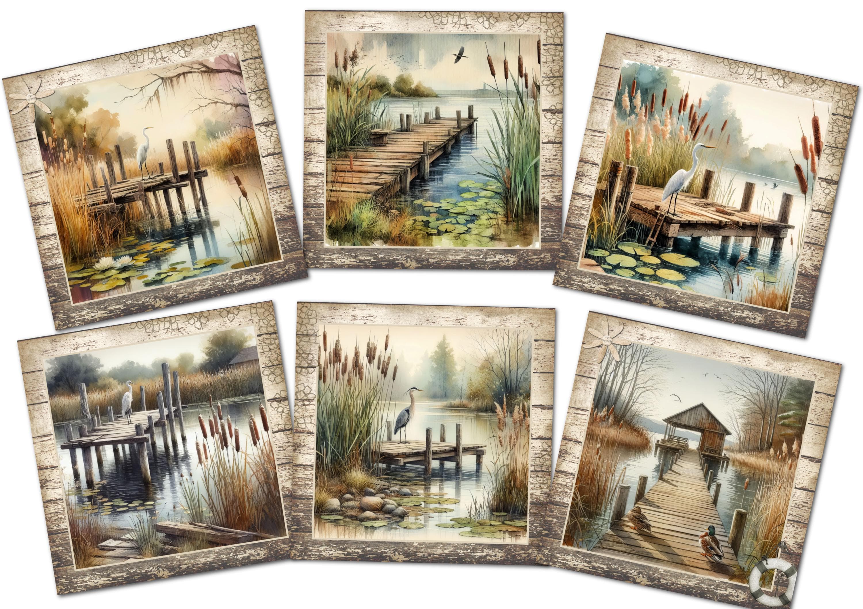 Lakeside Birds Wildlife Card Toppers Card Making Decoration - 3.5 ...