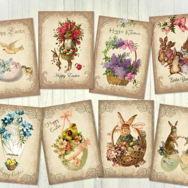 Vintage Easter Tags - Etsy