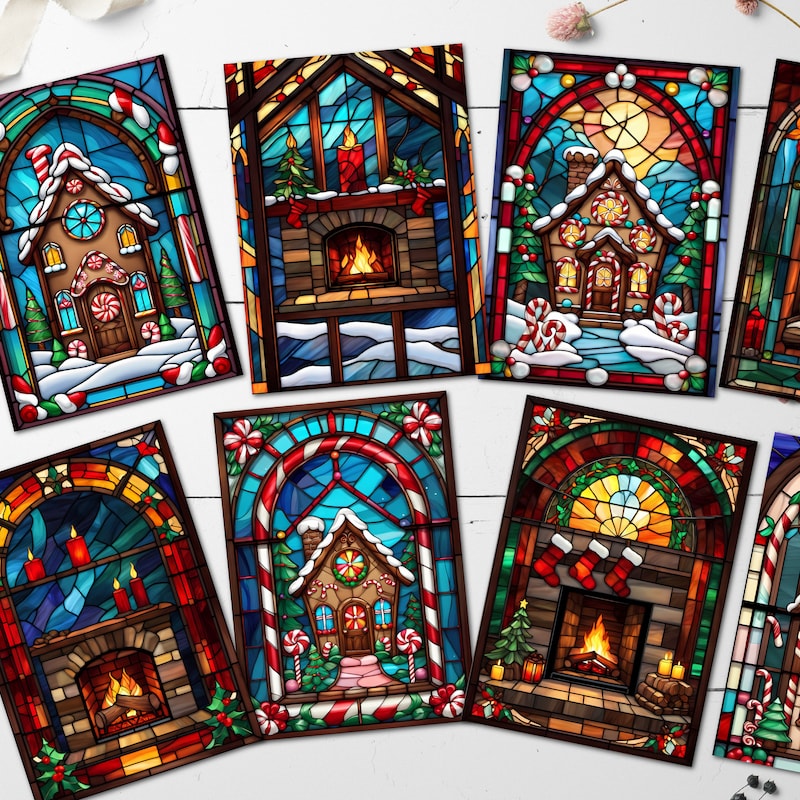 Stained Glass Fireplace - Etsy