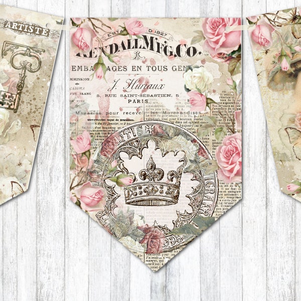 Shabby Chic Banner - Etsy