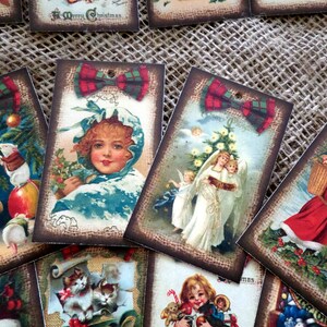 Set of 12 Traditional Vintage Christmas Gift Tags - Etsy