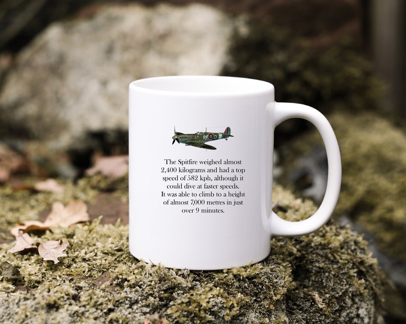 Personalised Spitfire Mug & Coaster Gift WWII RAF Fighter Classic ...