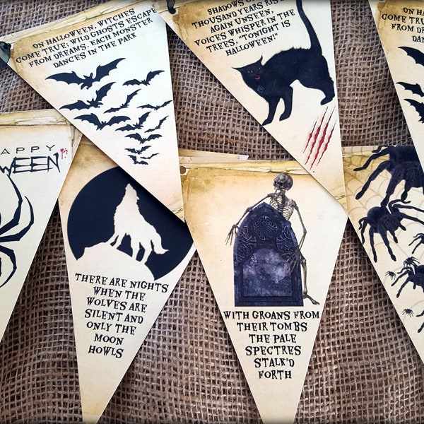 Halloween Bunting - Etsy