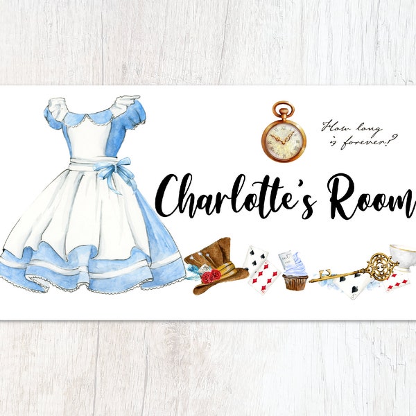 Alice in Wonderland Metal Signs - Etsy