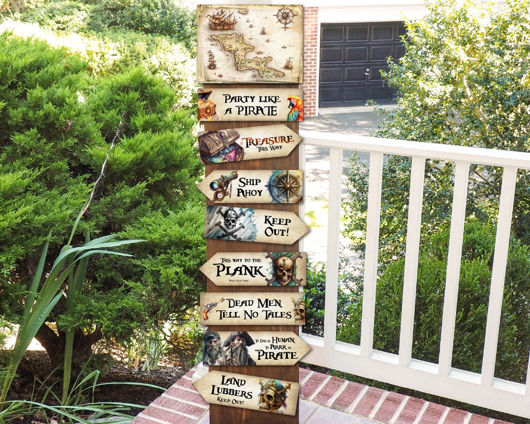Pirate Themed Arrows & Signs Party Decorations - Etsy