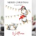 Personalised Gnomes With Lights Glossy Christmas Greetings Card ...
