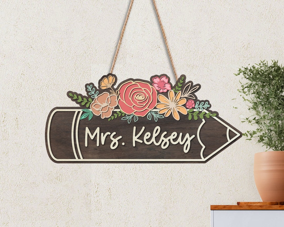 Teacher Gifts Personalized, Custom Teacher Sign, Teacher Appreciation ...