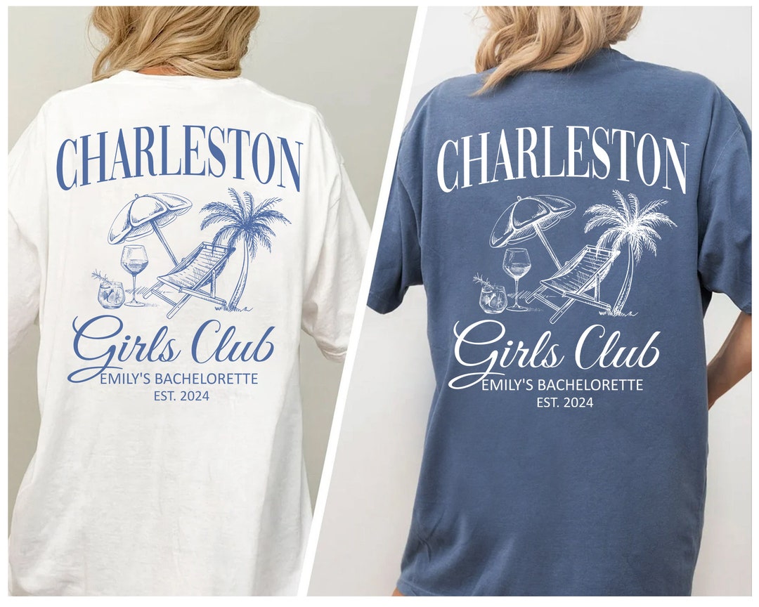 Custom Charleston Bachelorette Shirts, Custom Location Bachelorette ...