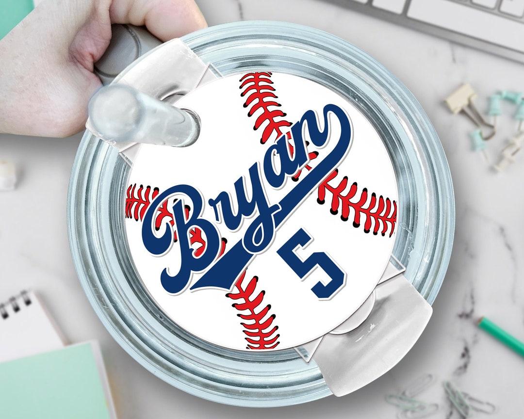 Custom Baseball Stanley Name Plate, Personalized Baseball Gifts, 30oz ...