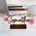 Flower Custom Name Plate for Desk, Customized Acrylic Plate Gift for ...