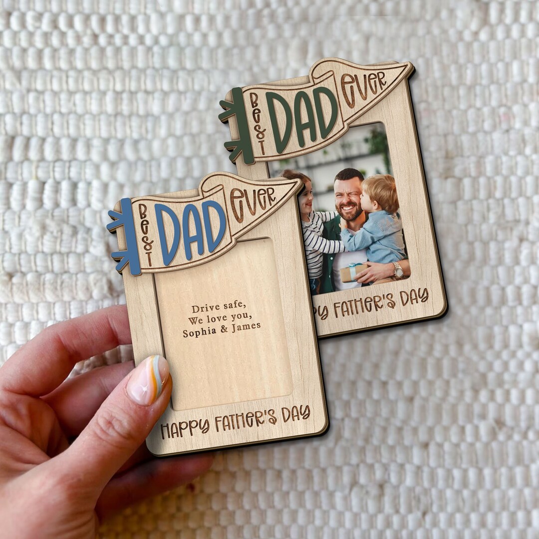 Best Dad Ever Gift, Dad Sun Visor Clip, Fathers Day Gift, Personalized ...