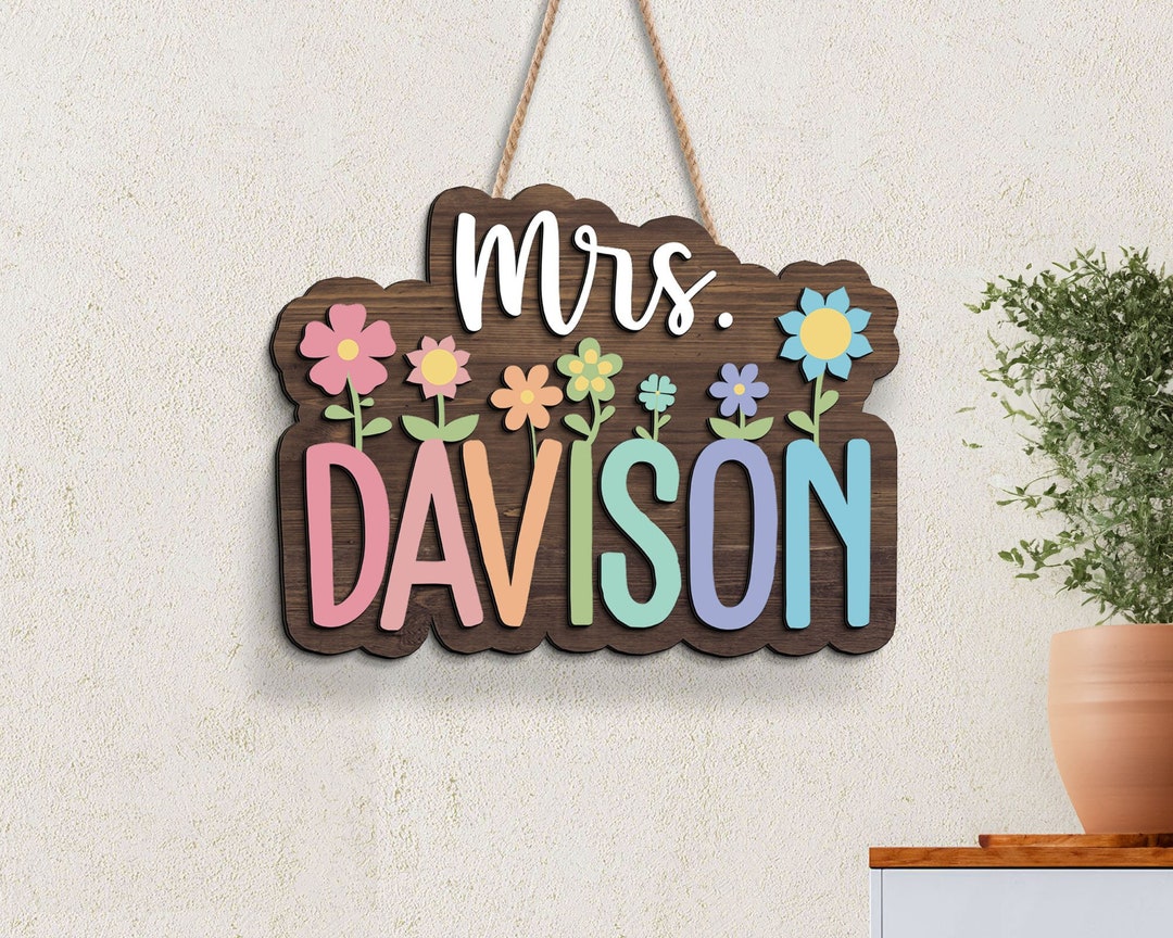 Personalized Teacher Sign, Teacher Gifts, Teacher Appreciation Gifts ...