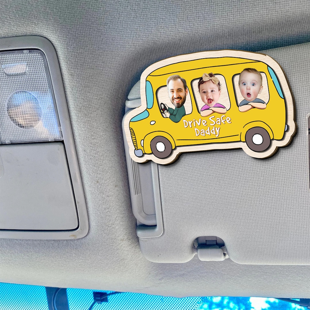 Custom Car Visor Clip, Picture Frame for Dad, Fathers Day Gift, Dad ...