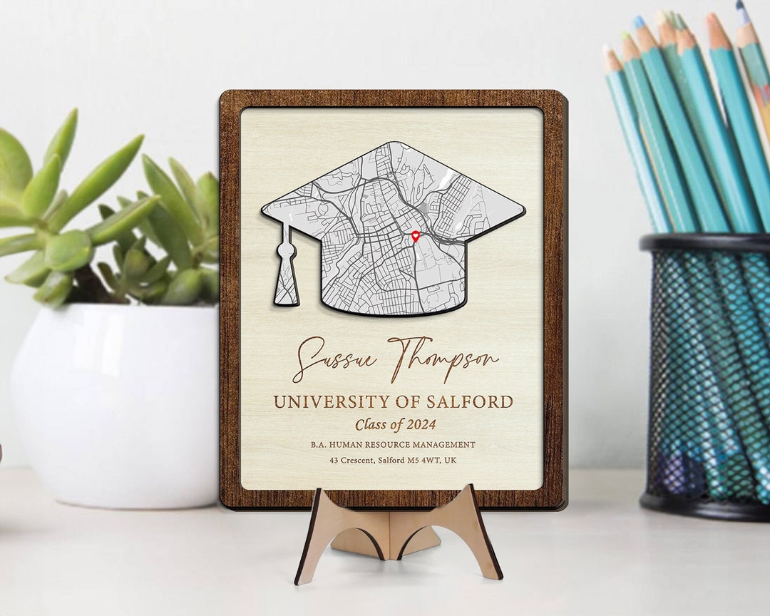 Personalized Graduation Gifts, Custom Map Wooden Sign, Graduation Gift ...
