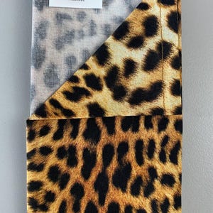 Leopard Print Handkerchief for Men and Women. Rip Snorter. Realistic ...