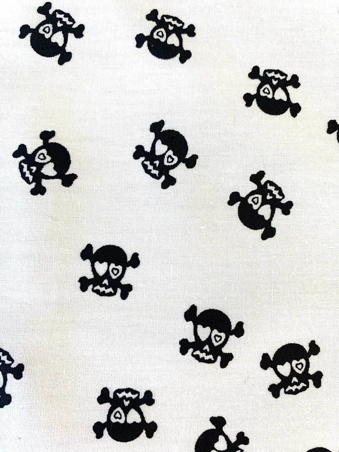 Skull and Crossbones LARGE Handkerchief for Men and Women. 100% Cotton ...