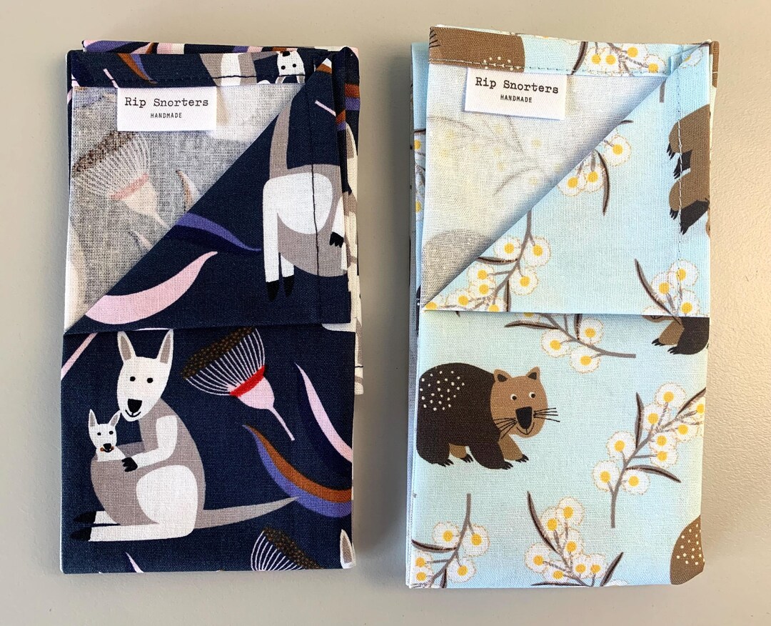 Australian Native Animals Handkerchief for Men and Women. LARGE Size ...