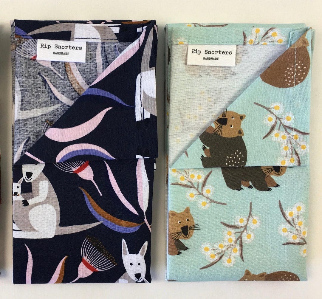 Australian Native Animals Handkerchief for Men and Women. LARGE Size ...