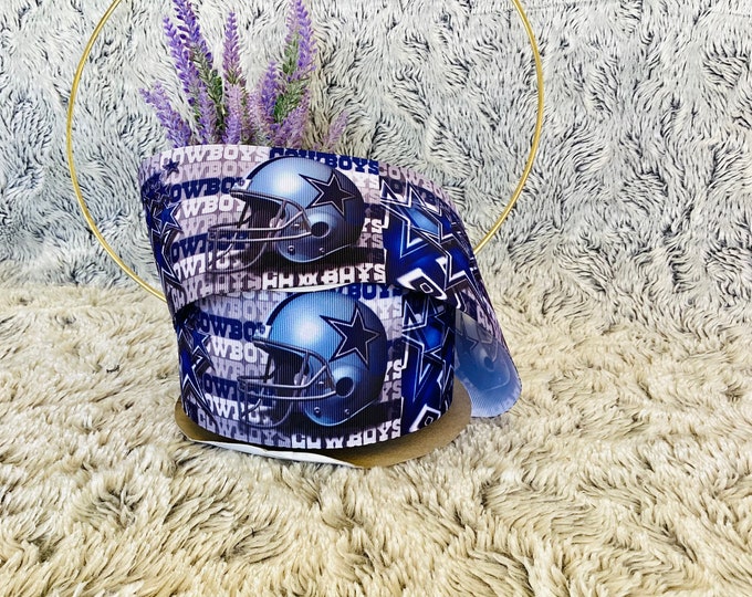 Cowboys Inspired 3 Grosgrain Ribbon - Etsy