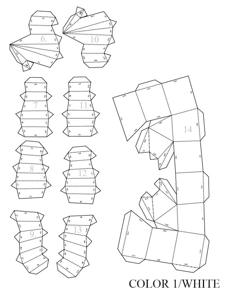 Hollow Knight Papercraft Figurine Beginner-friendly Low Poly Template ...