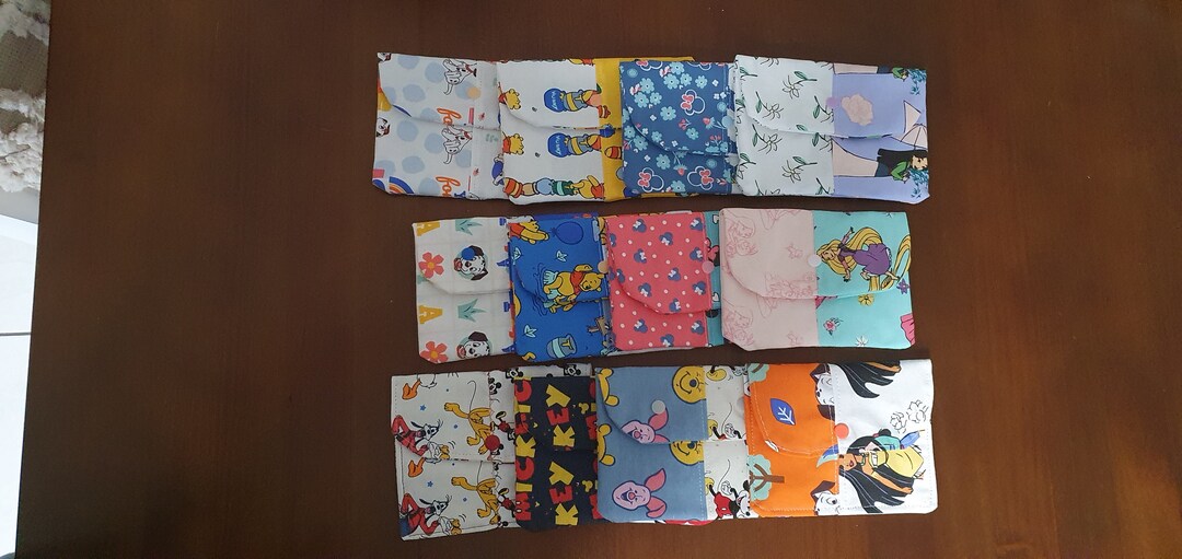Scrap Fabric Snap Fastner Pouches House of Mouse Edition - Etsy