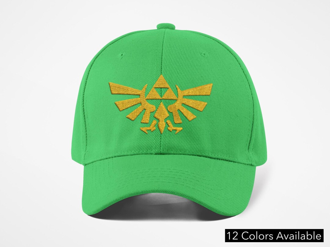 Legend of Zelda Hat Adjustable Gamer Colors Hyrule Hylian Link Triforce ...