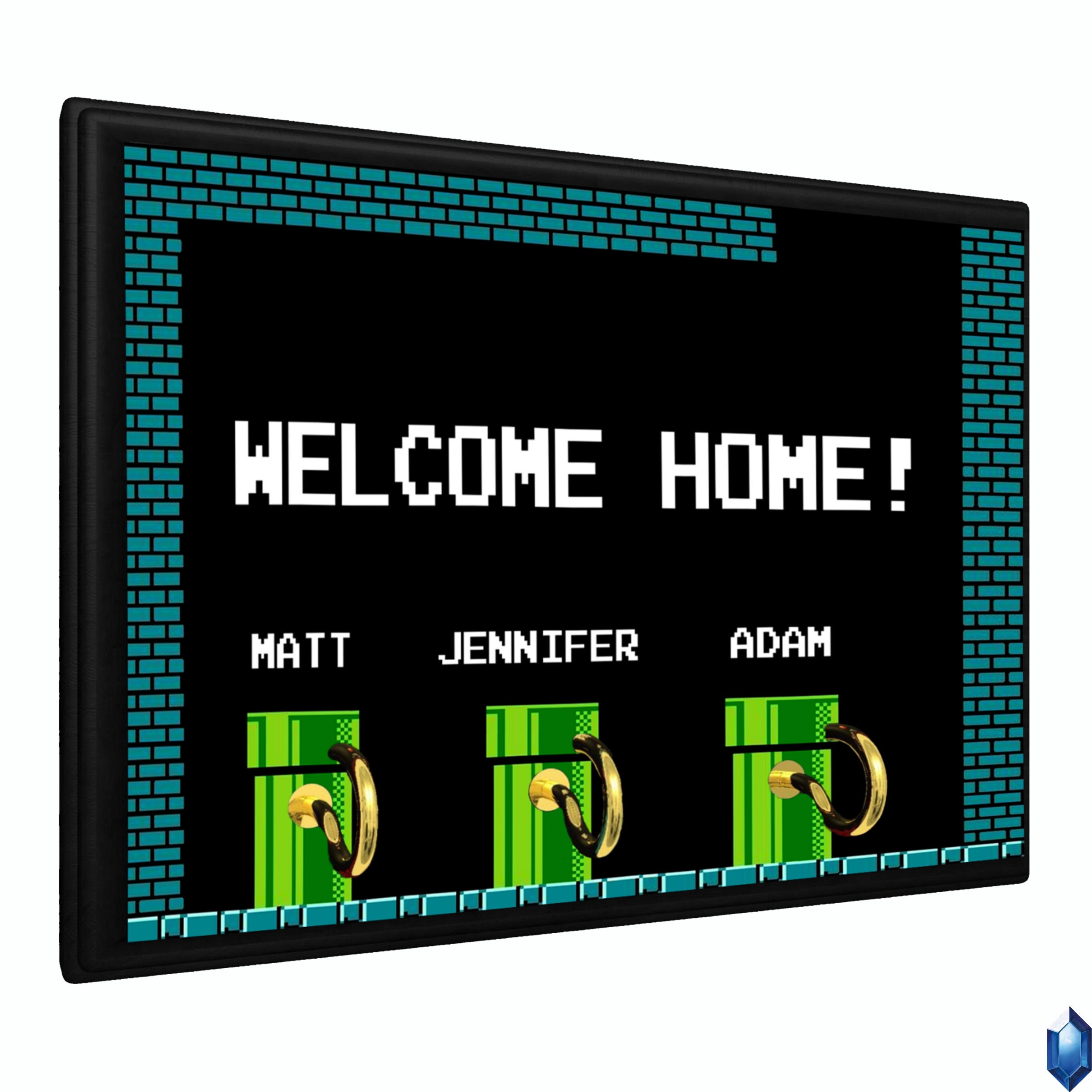 Super Mario Bros. Warp Zone Custom Key Holder Keys Organizer Hanger ...