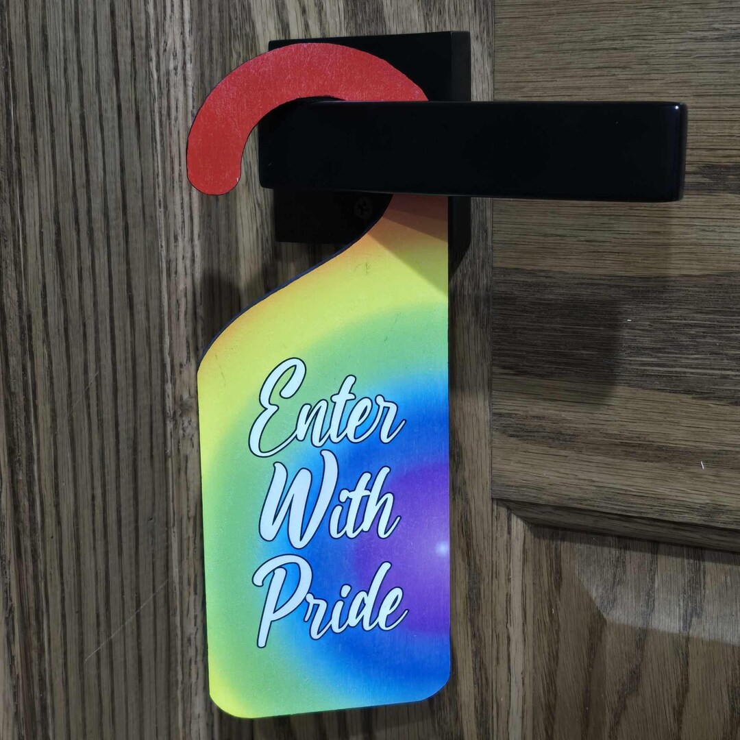Pride LGBT Door Hanger Sign Gay Lesbian Bisexual Transexual Pansexual ...