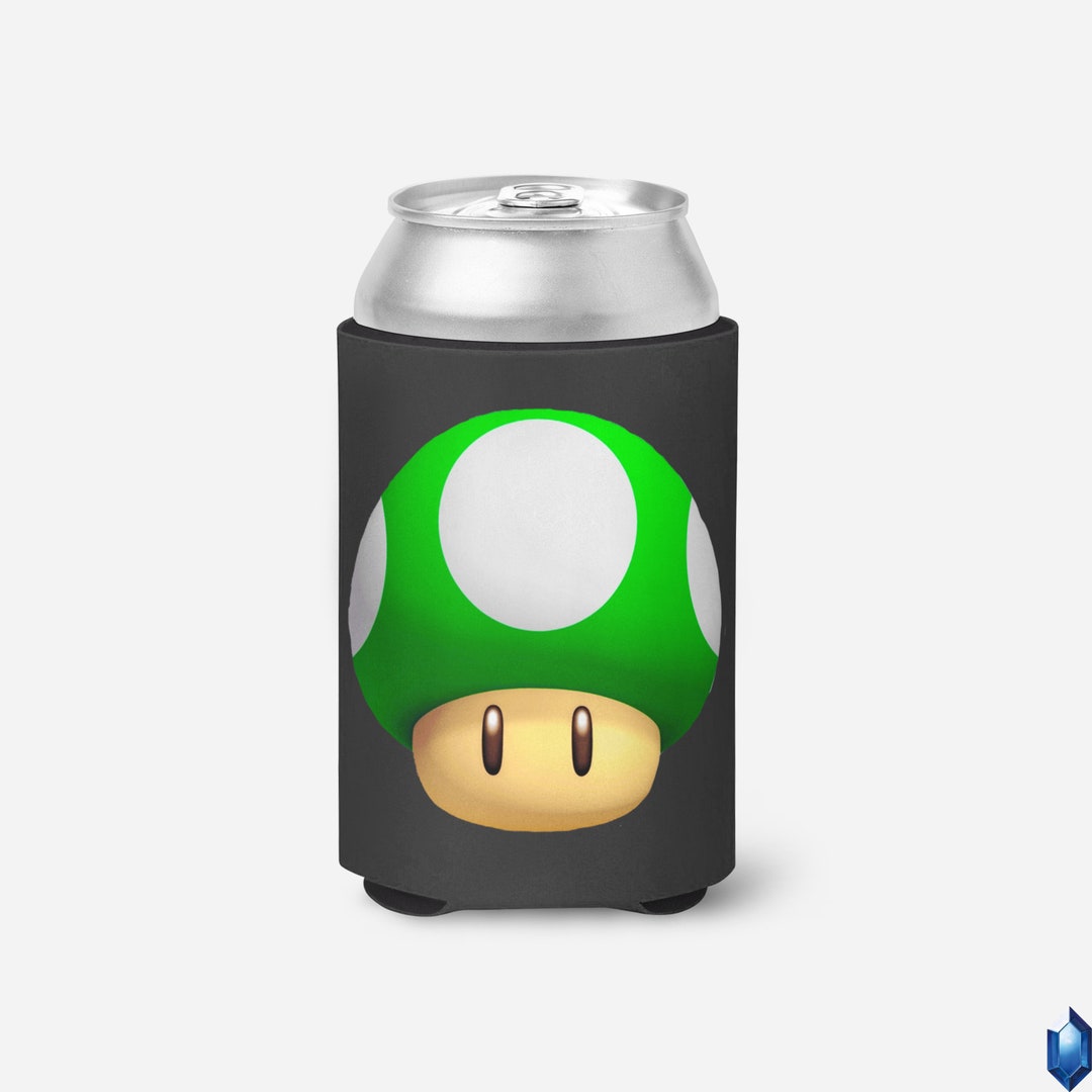 1up Mushroom Extra Life Cooler Cozie Gift Beer Can Colors Mario Game ...