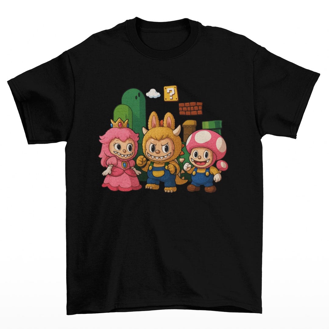 Bowser Labubu & Friends T-shirt Unisex Adult Funny Sizes Video Game ...