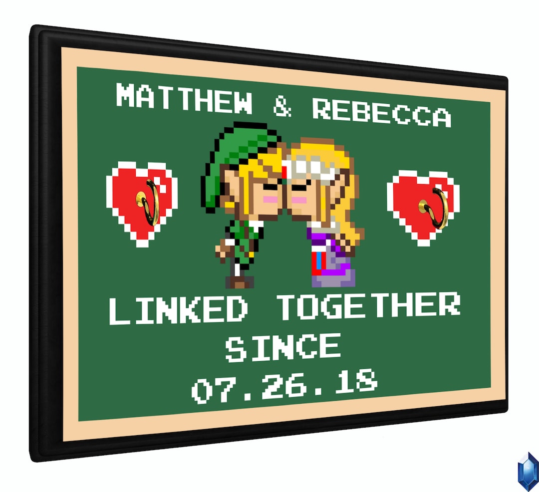 Zelda Link Personalized Anniversary Key Holder Keys Organizer Hanger ...