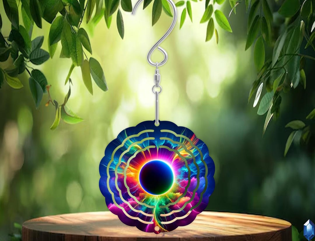 Colorful Eclipse Mini Wind Spinner Birthday Christmas Gift Fun Neon ...